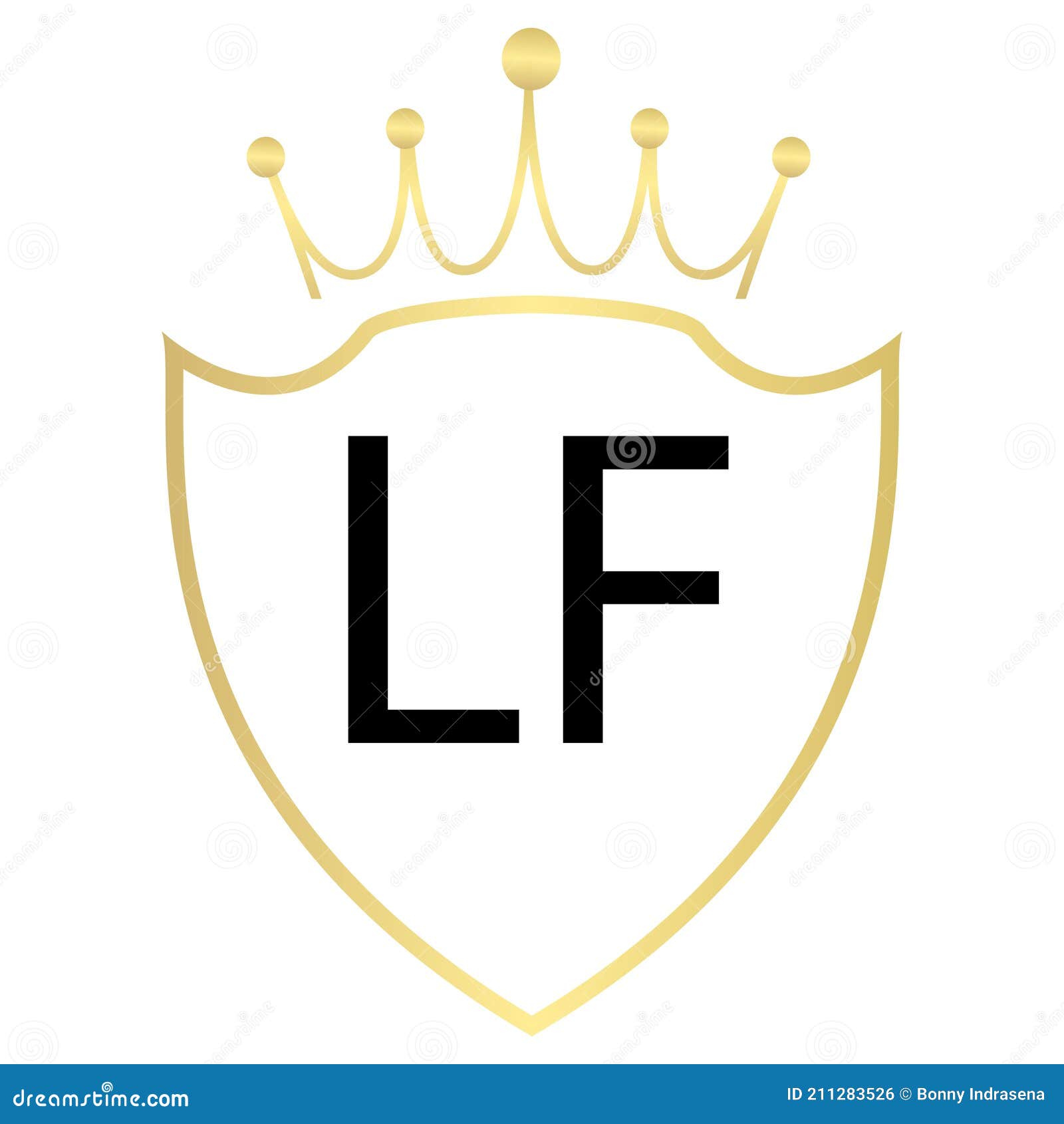 LF Letter Logo Design with Simple Style Stock Vector - Illustration of ...