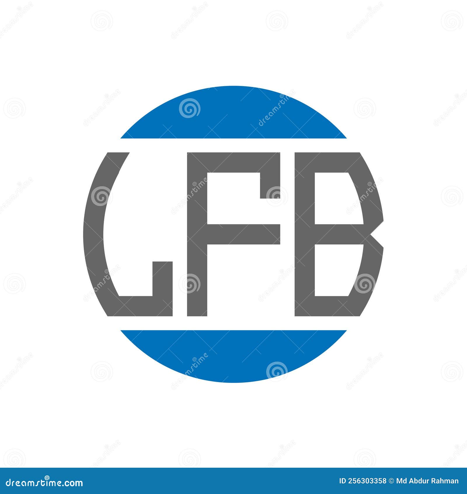 LFB Letter Logo Design on White Background. LFB Creative Initials ...