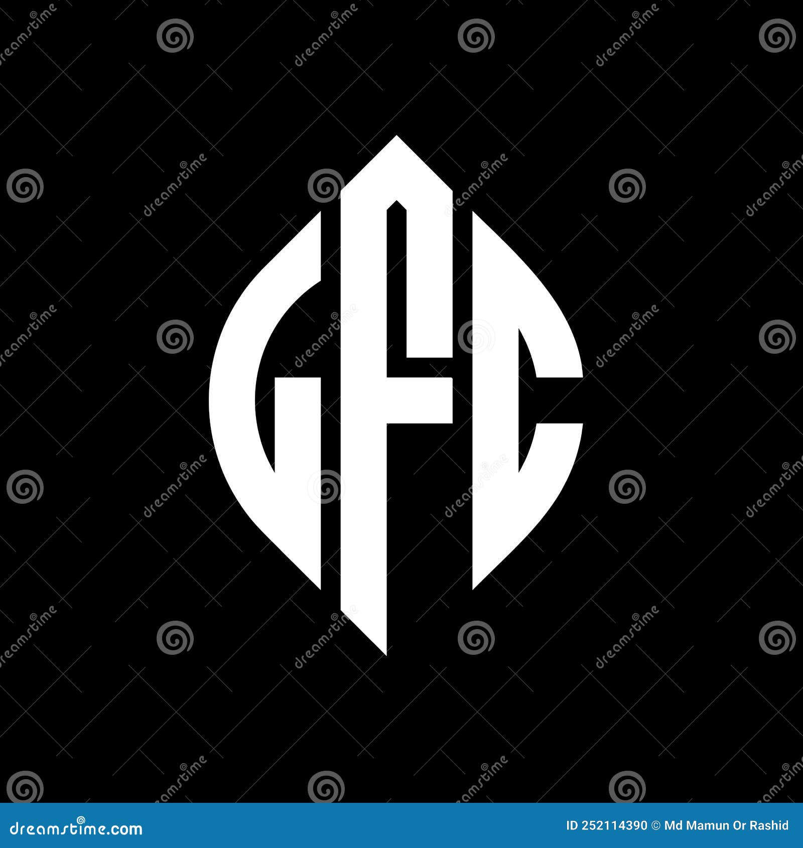 LFC Circle Letter Logo Design with Circle and Ellipse Shape. LFC ...