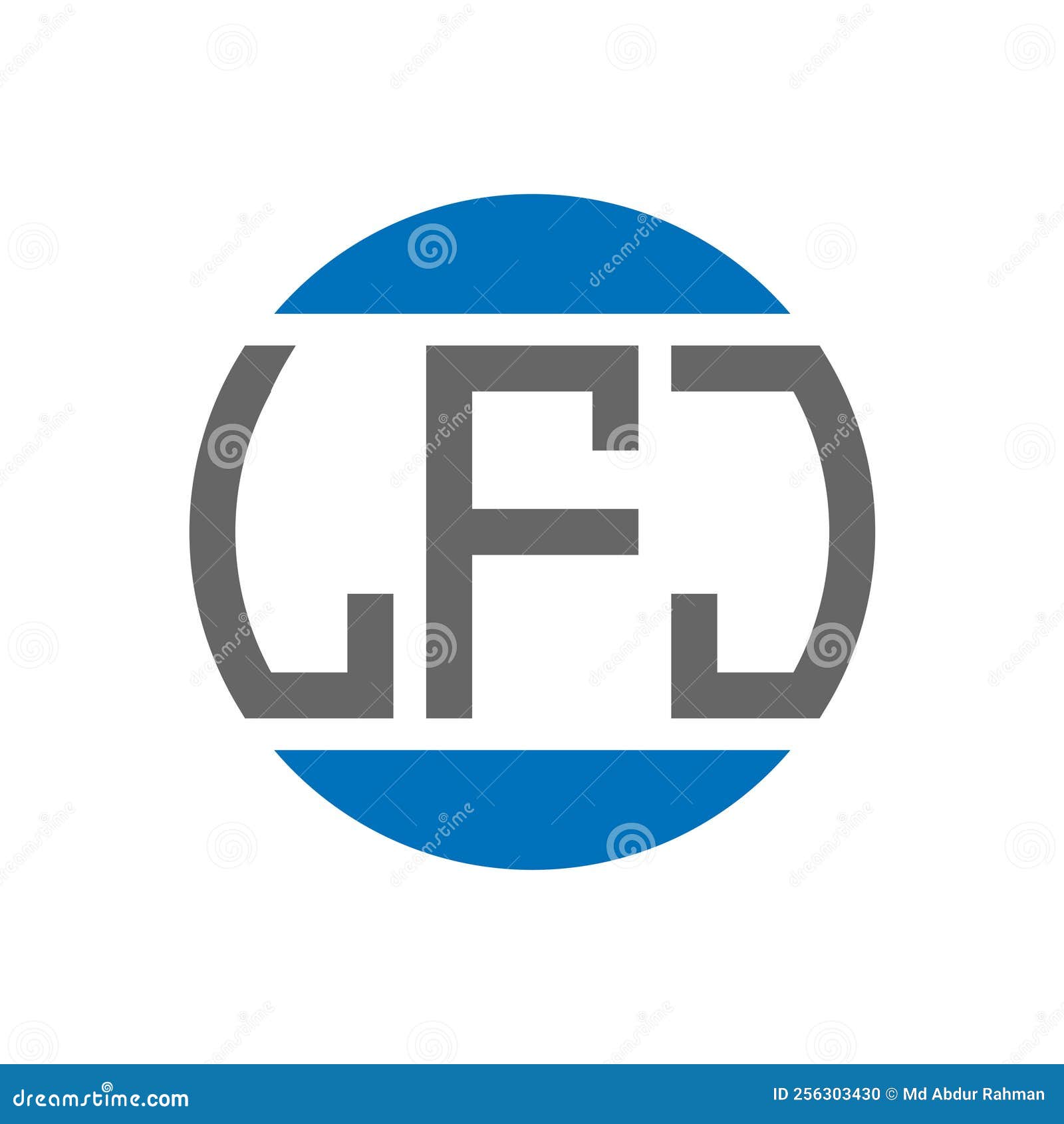 LFJ Letter Logo Design on White Background. LFJ Creative Initials ...