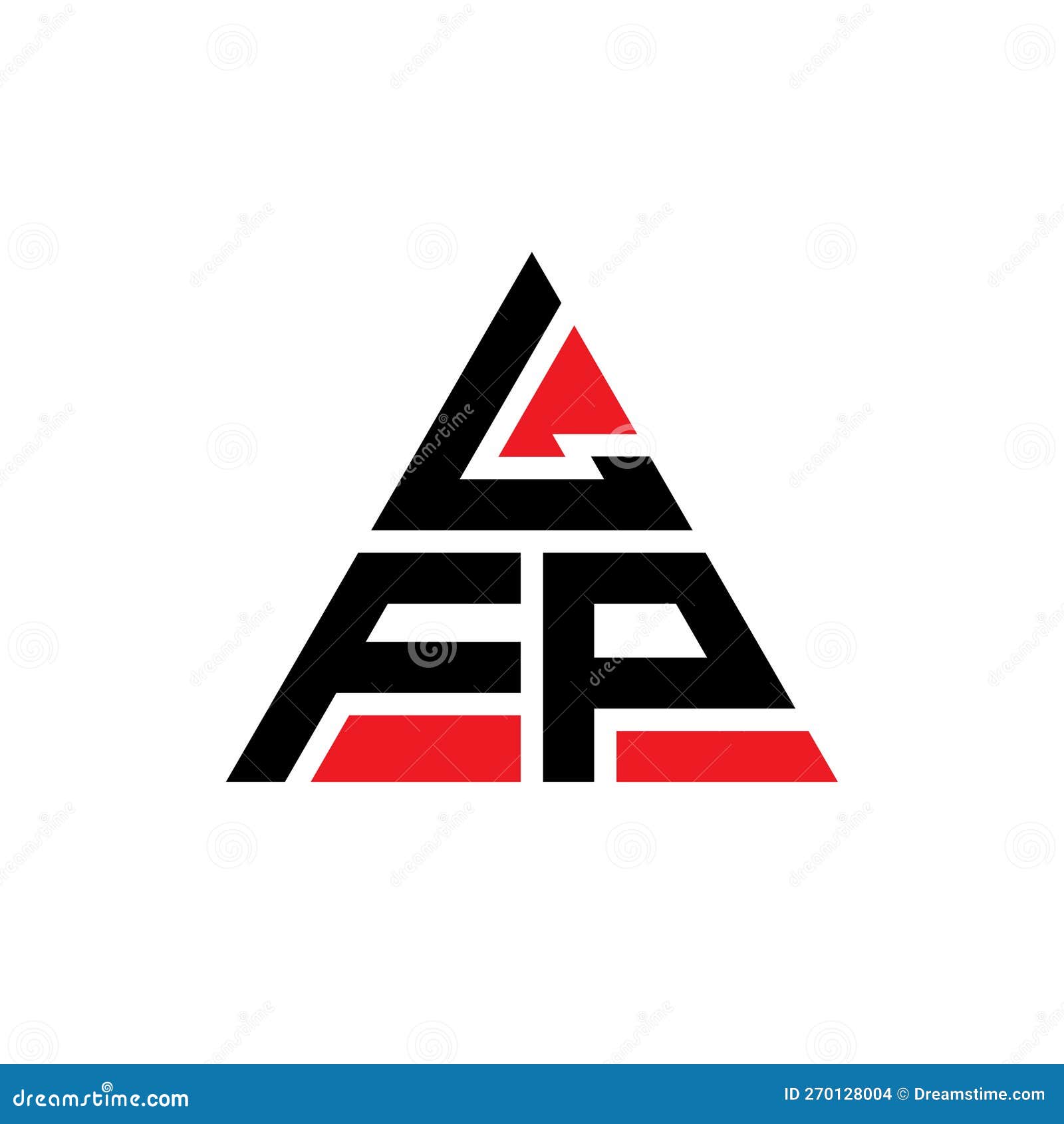 LFP Triangle Letter Logo Design with Triangle Shape. LFP Triangle Logo ...