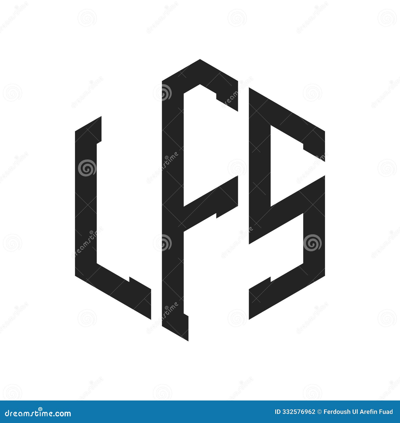 LFS Logo Design. Initial Letter LFS Monogram Logo Using Hexagon Shape ...
