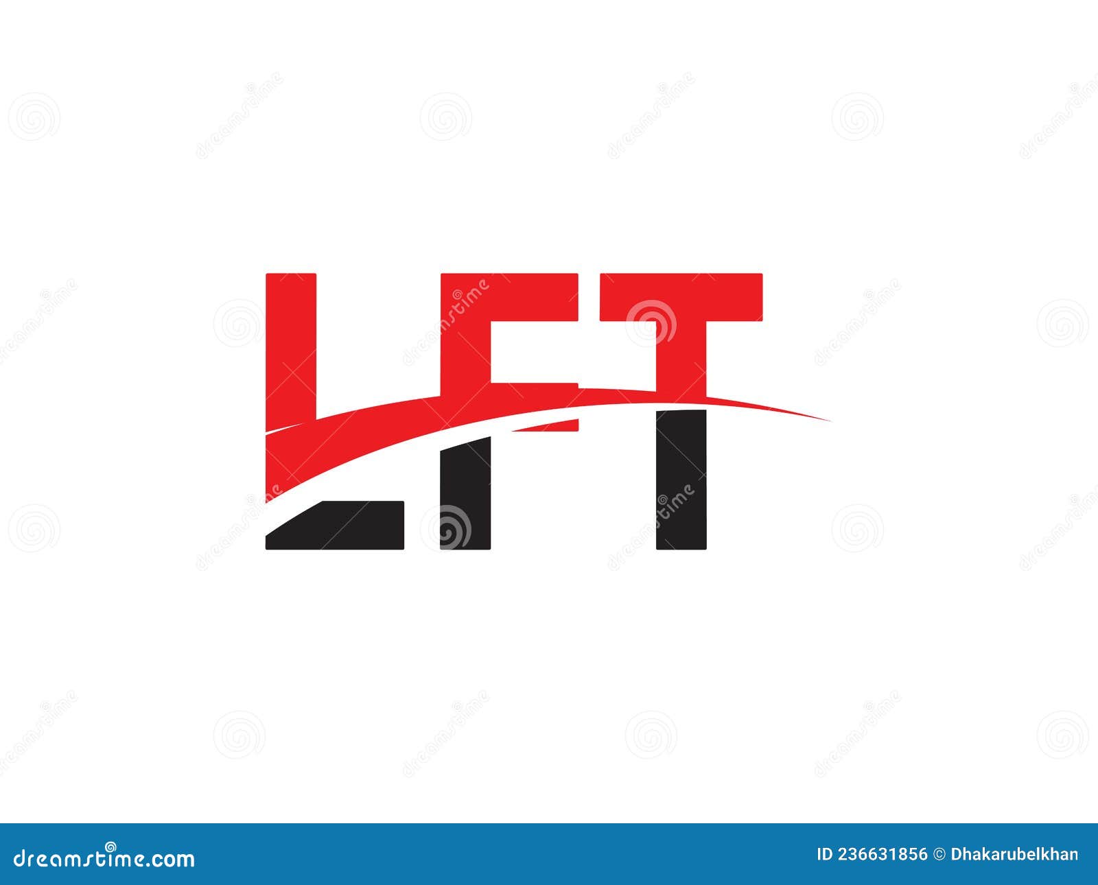 LFT Letter Initial Logo Design Stock Vector - Illustration of company ...