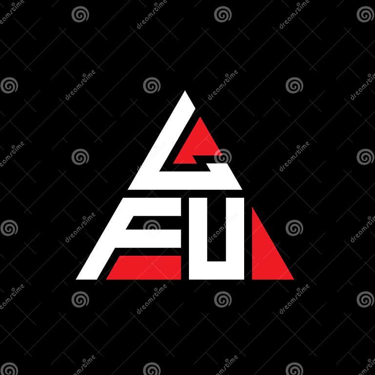 LFS Triangle Letter Logo Design with Triangle Shape. LFS Triangle Logo ...