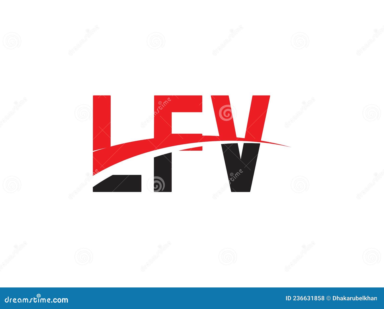 LFV Letter Initial Logo Design Stock Vector - Illustration of shape ...