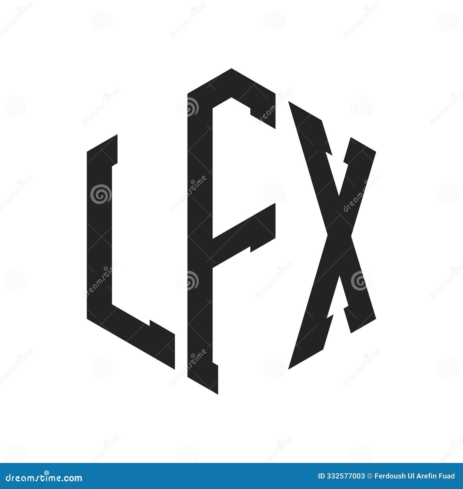 LFX Logo Design. Initial Letter LFX Monogram Logo Using Hexagon Shape ...
