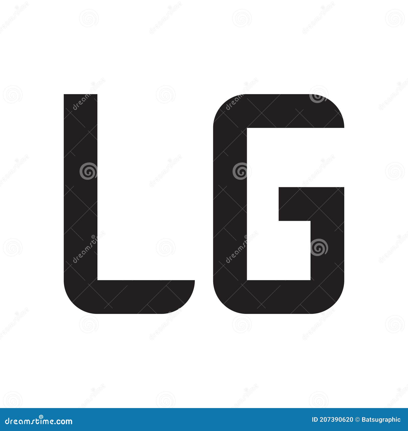 Lg Initial Letter Vector Logo Icon Stock Vector - Illustration of icon ...