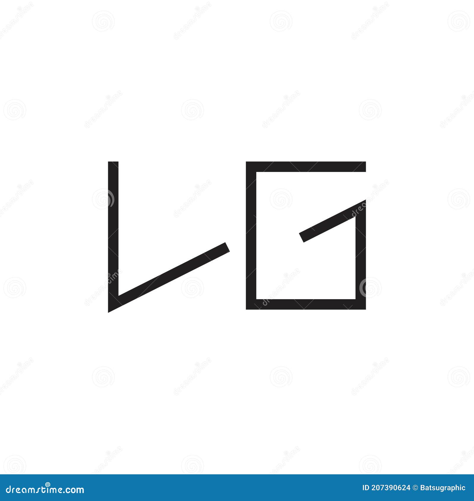 Lg Initial Letter Vector Logo Icon Stock Vector - Illustration of ...
