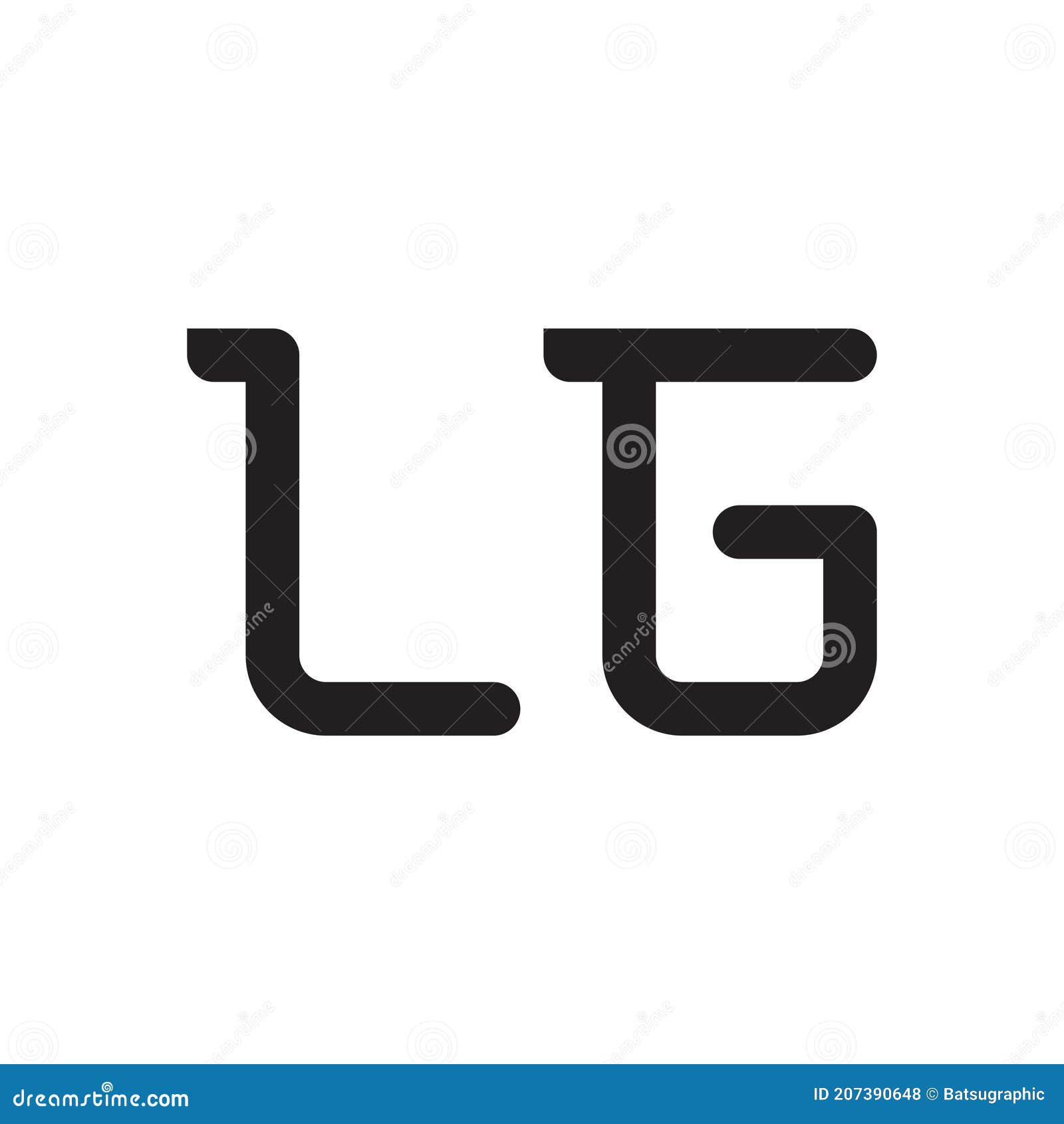 Lg Initial Letter Vector Logo Icon Stock Vector - Illustration of ...