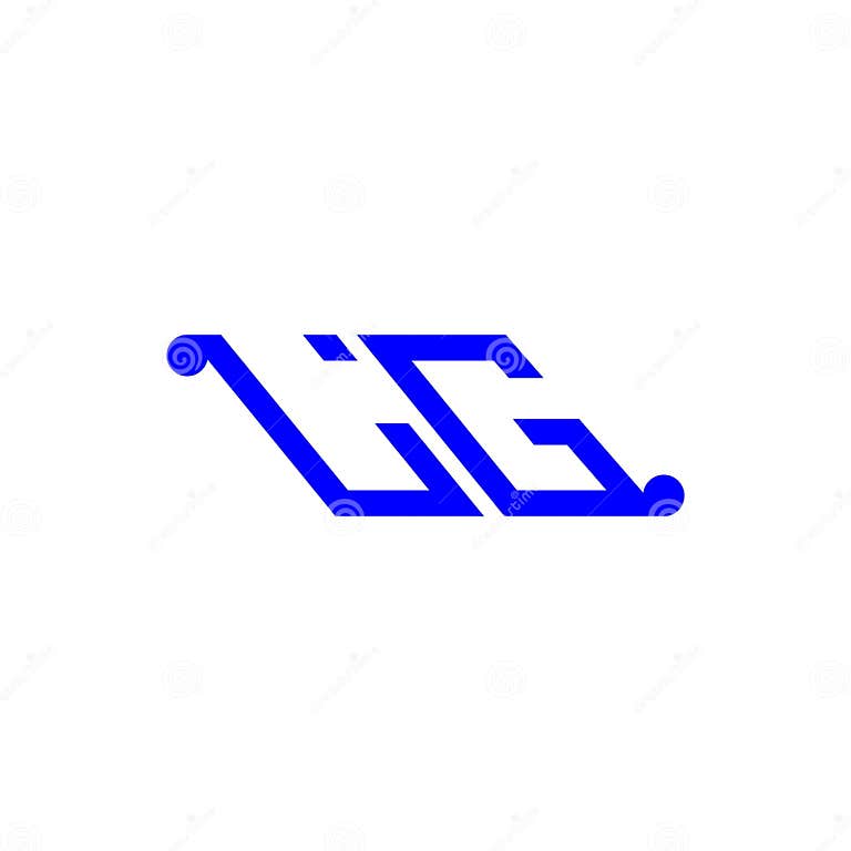LG Letter Logo Creative Design with Vector Stock Vector - Illustration ...