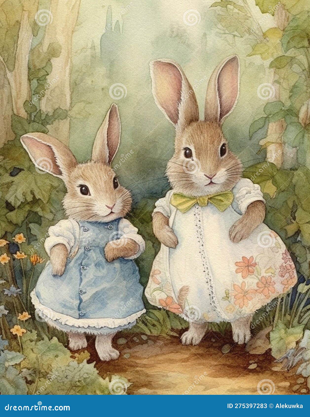 Rabbit Illustration Vintage
