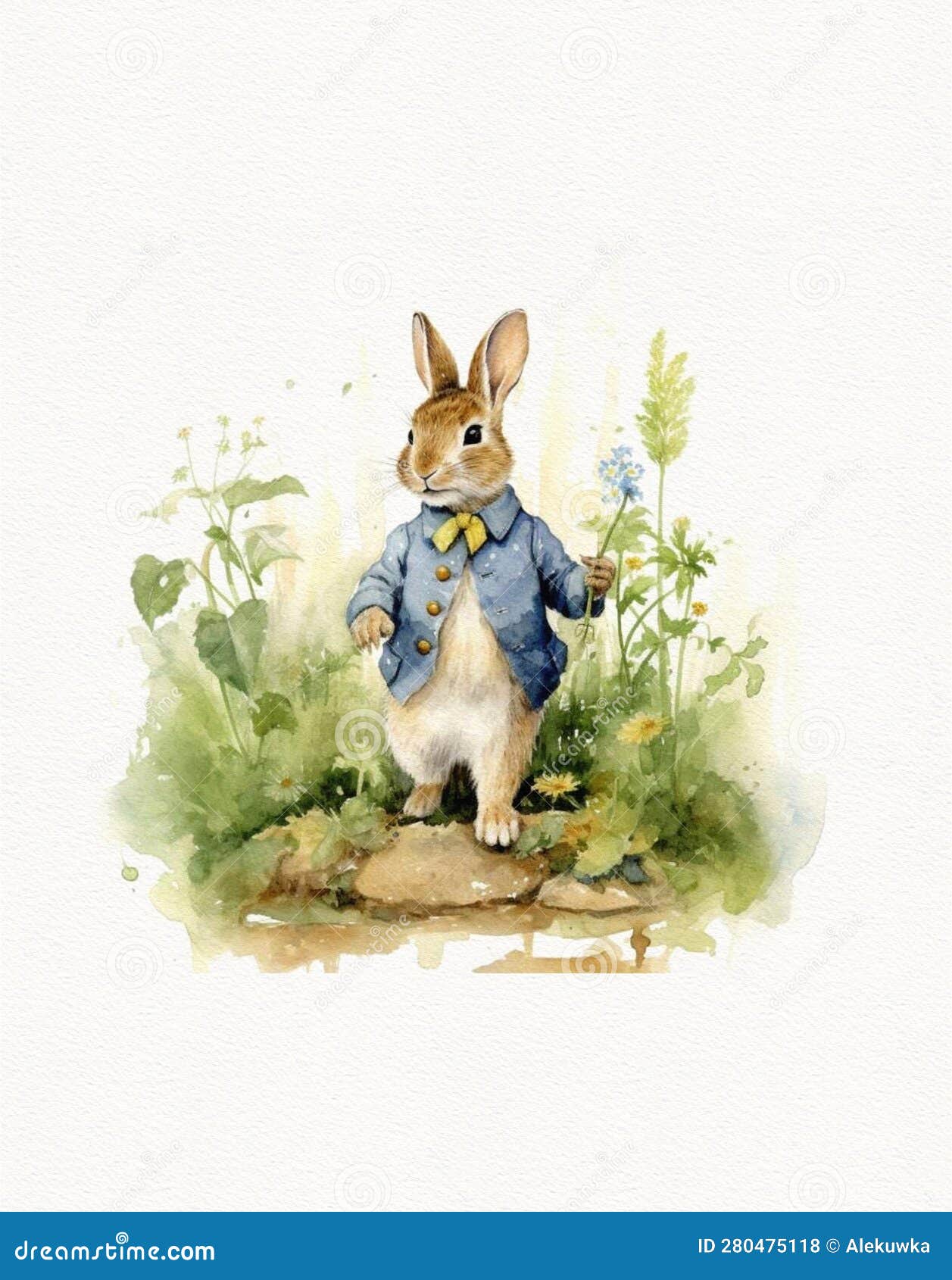 Bunny Illustration Vintage