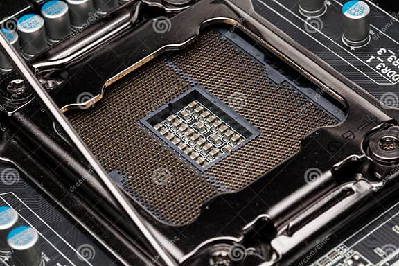 LGA 2011 Socket stock image. Image of electrical, electricity - 24430871