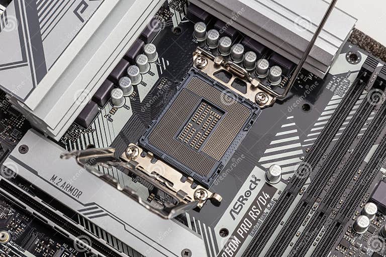 LGA 1700 socket editorial stock image. Image of asrock - 287693829