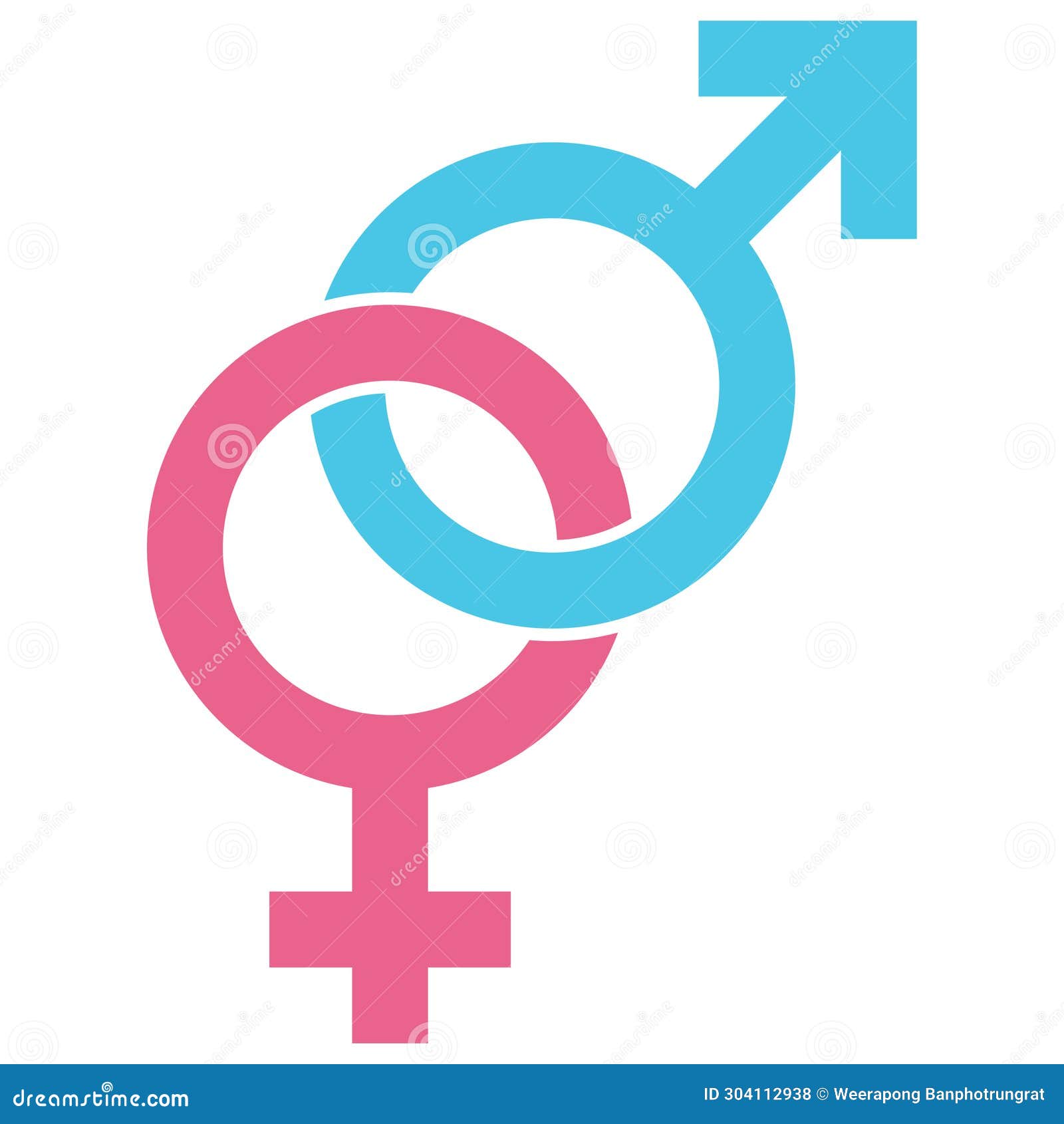 Gender Equality Sign of Humanities, Rainbow Sign of Freedom of Gender ...