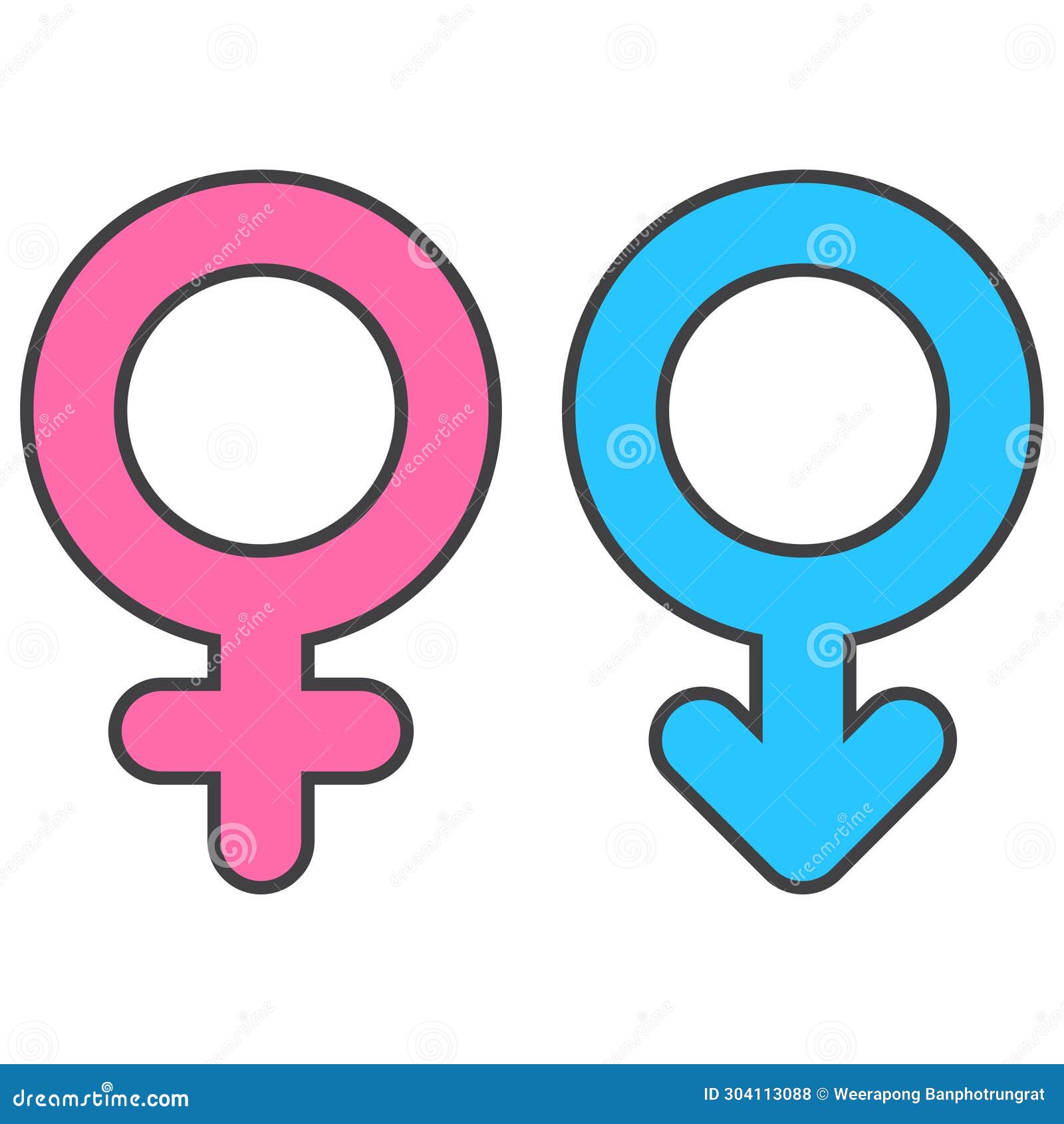 Gender Equality Sign of Humanities, Rainbow Sign of Freedom of Gender ...