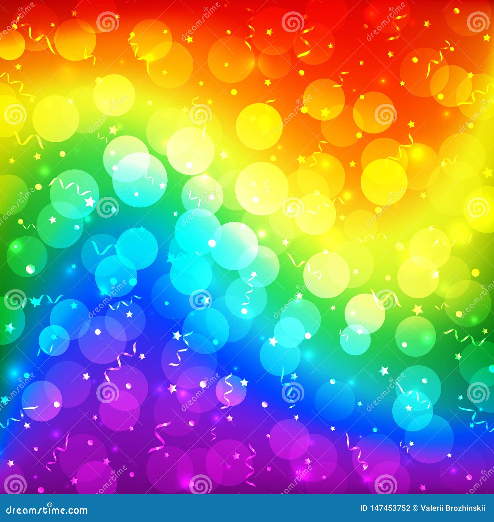 Lgbt Color Blur Bokeh Festive Background Rainbow Colorful Abstract