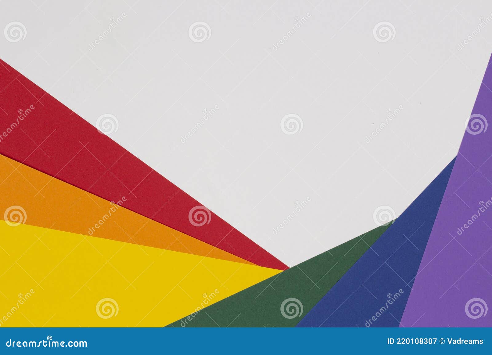 Lgbt Colors Flag Paper Layout on White Background. Pride Community ...
