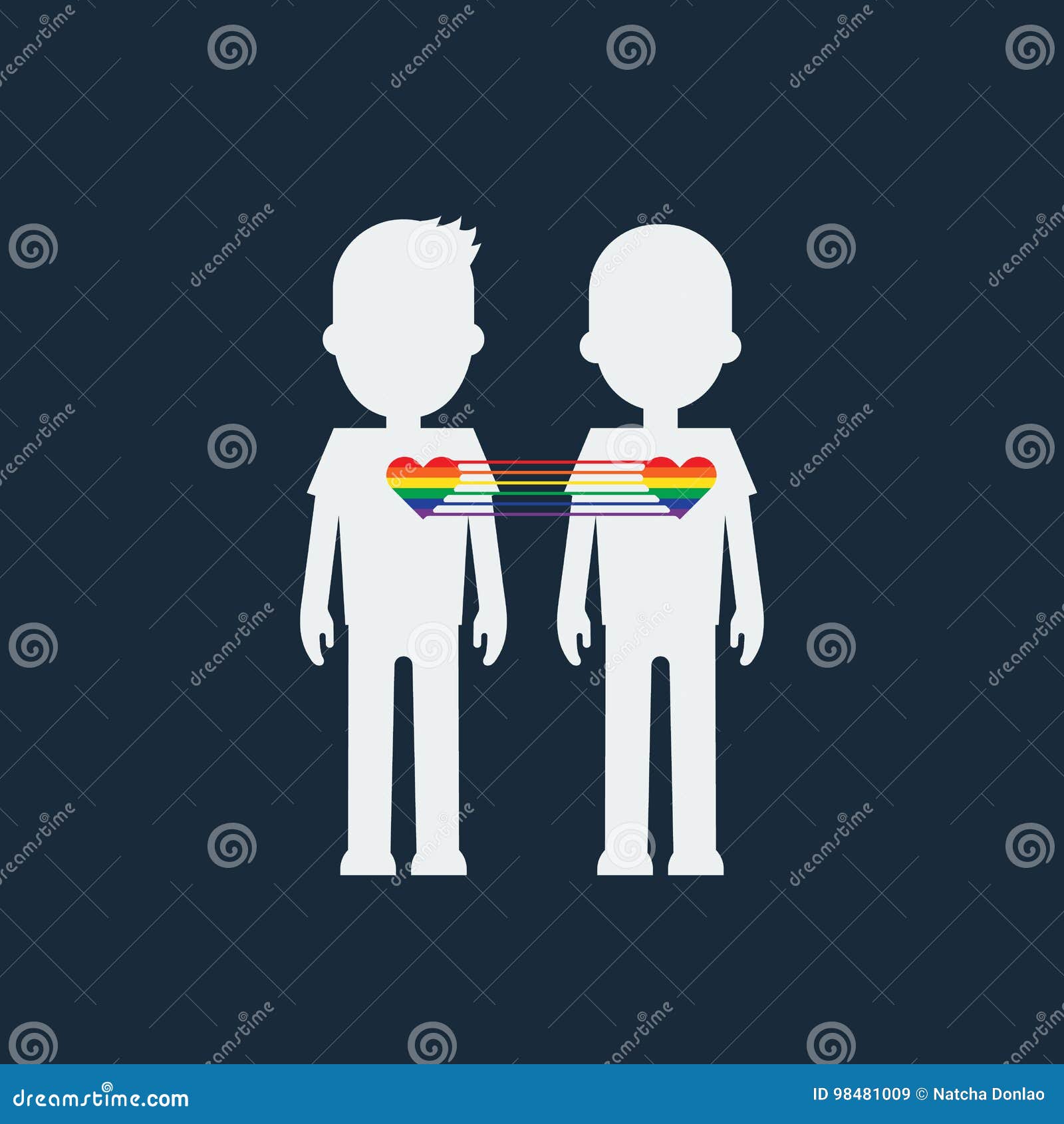 LGBT Community Symbol Flat Design Stock Illustration - Illustration of ...