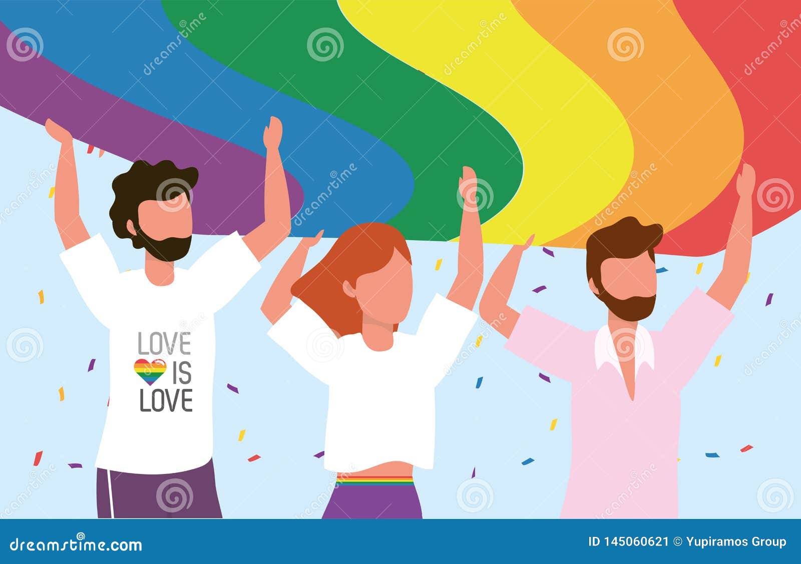 Lgbt Community Together To Freedom and Proud Stock Vector ... Lgbt Community Together To Freedom and Proud Stock Vector ...