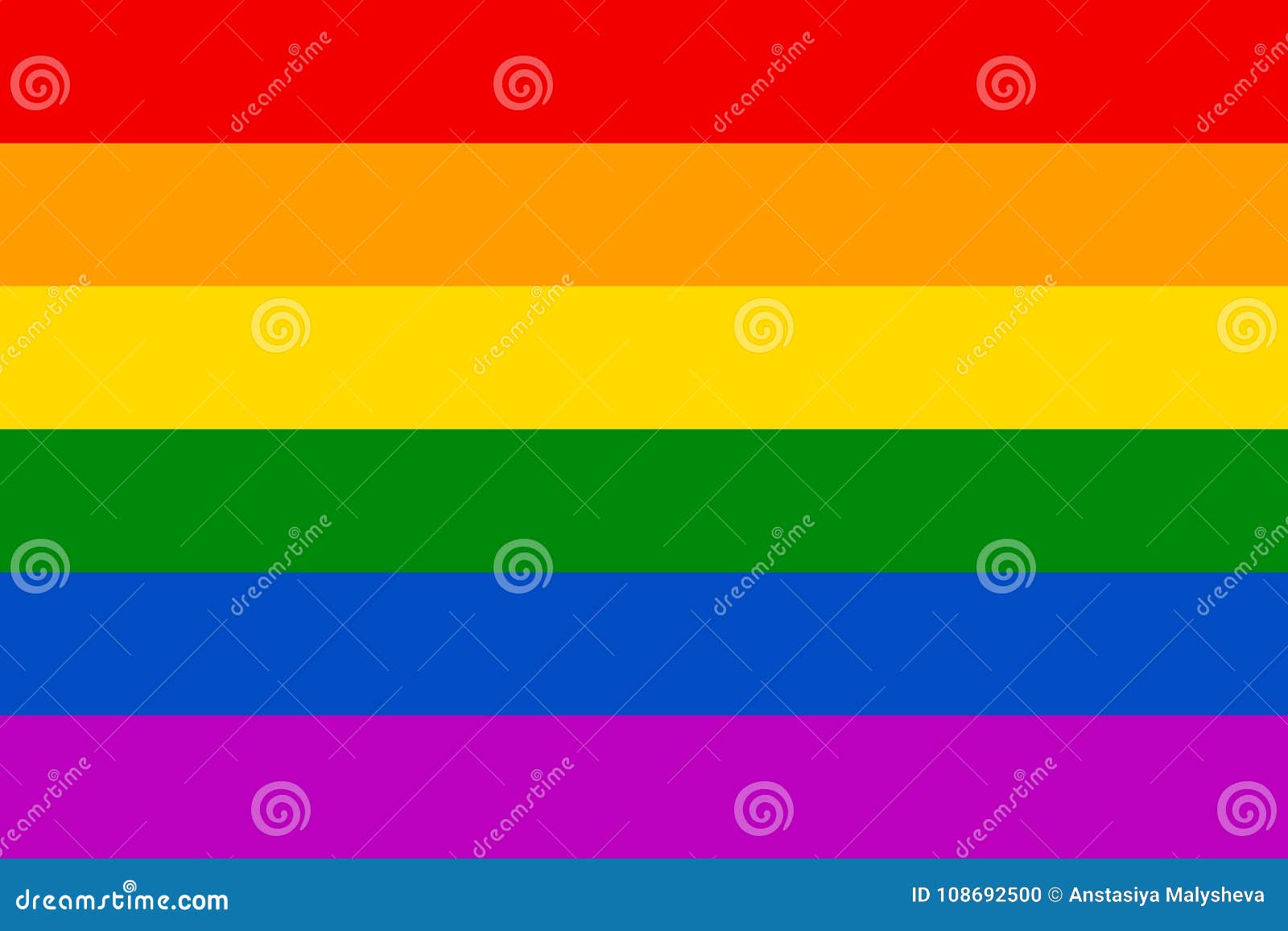 Lgbt Del Movimiento De La Bandera Del Arco Iris Icono Plano