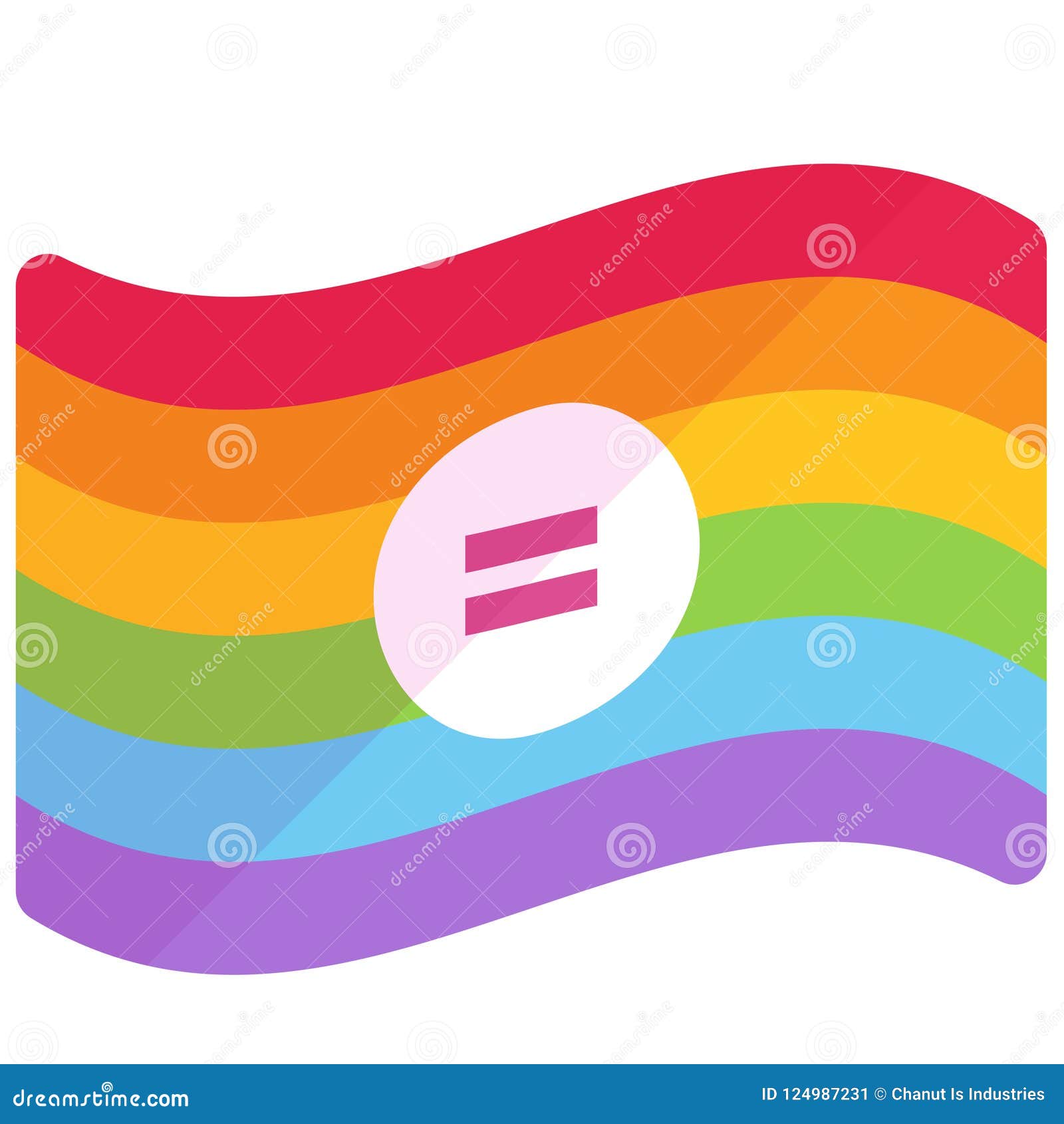 LGBT Equality Flat Illustration Stock Vector - Illustration of lgbt, equal: 124987231