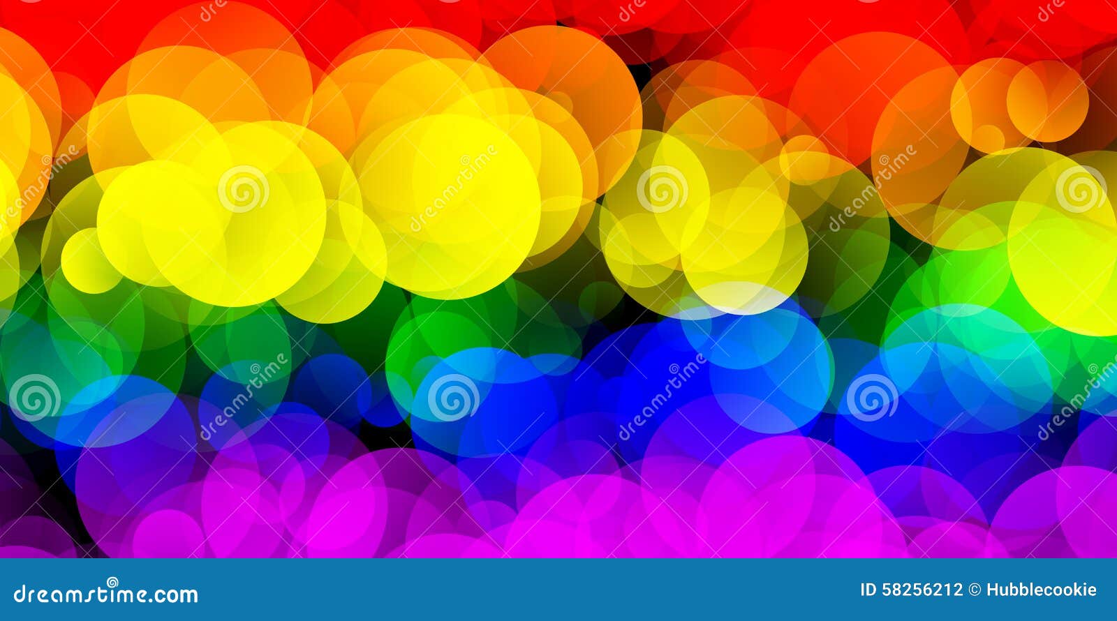 LGBT Flag with Gradient Circle Effect Stock Illustration - Illustration ...
