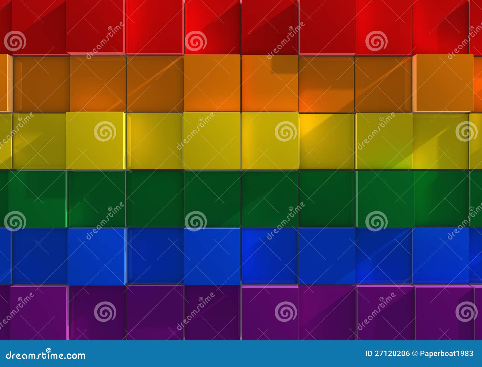 LGBT flag made from tiles stock illustration. Illustration of tiles ...