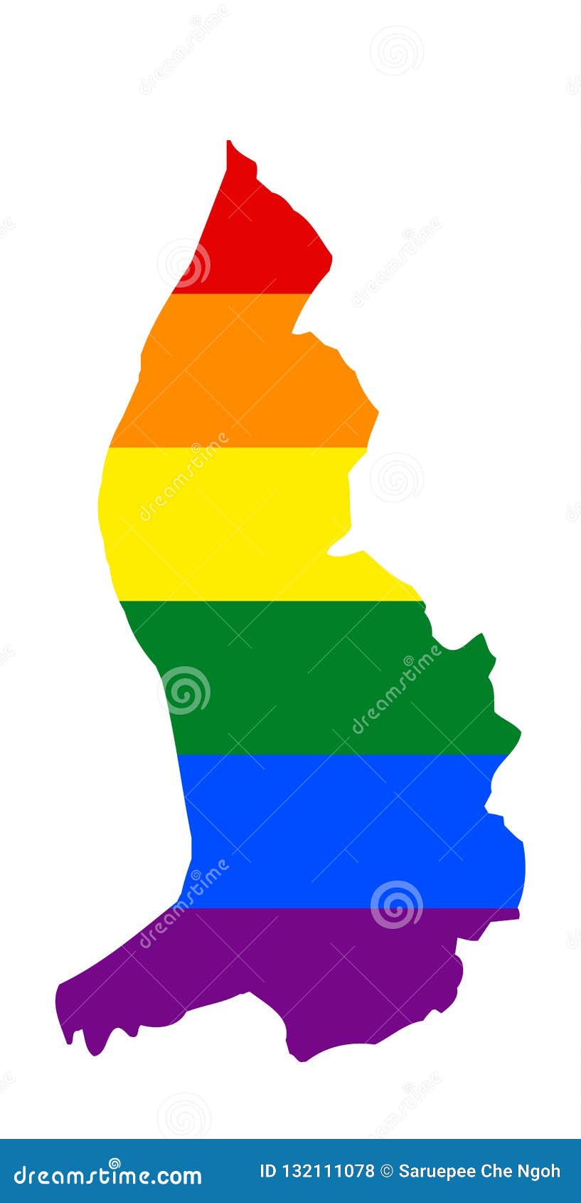 Lgbt Flag Map Vector Rainbow Map In Colors Of Lgbt Lesbian Gay