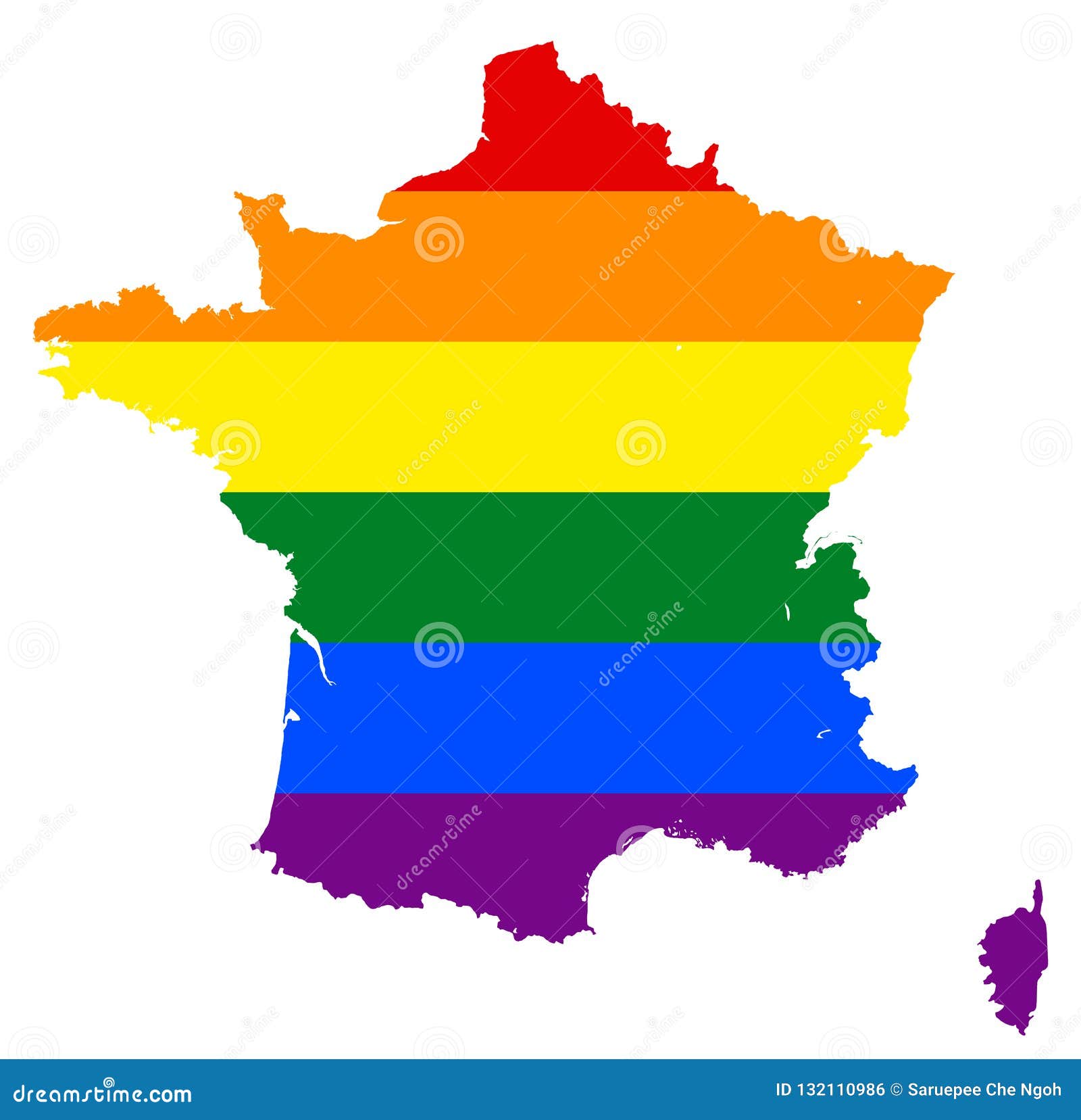 Lgbt Flag Map Vector Rainbow Map In Colors Of Lgbt Lesbian Gay