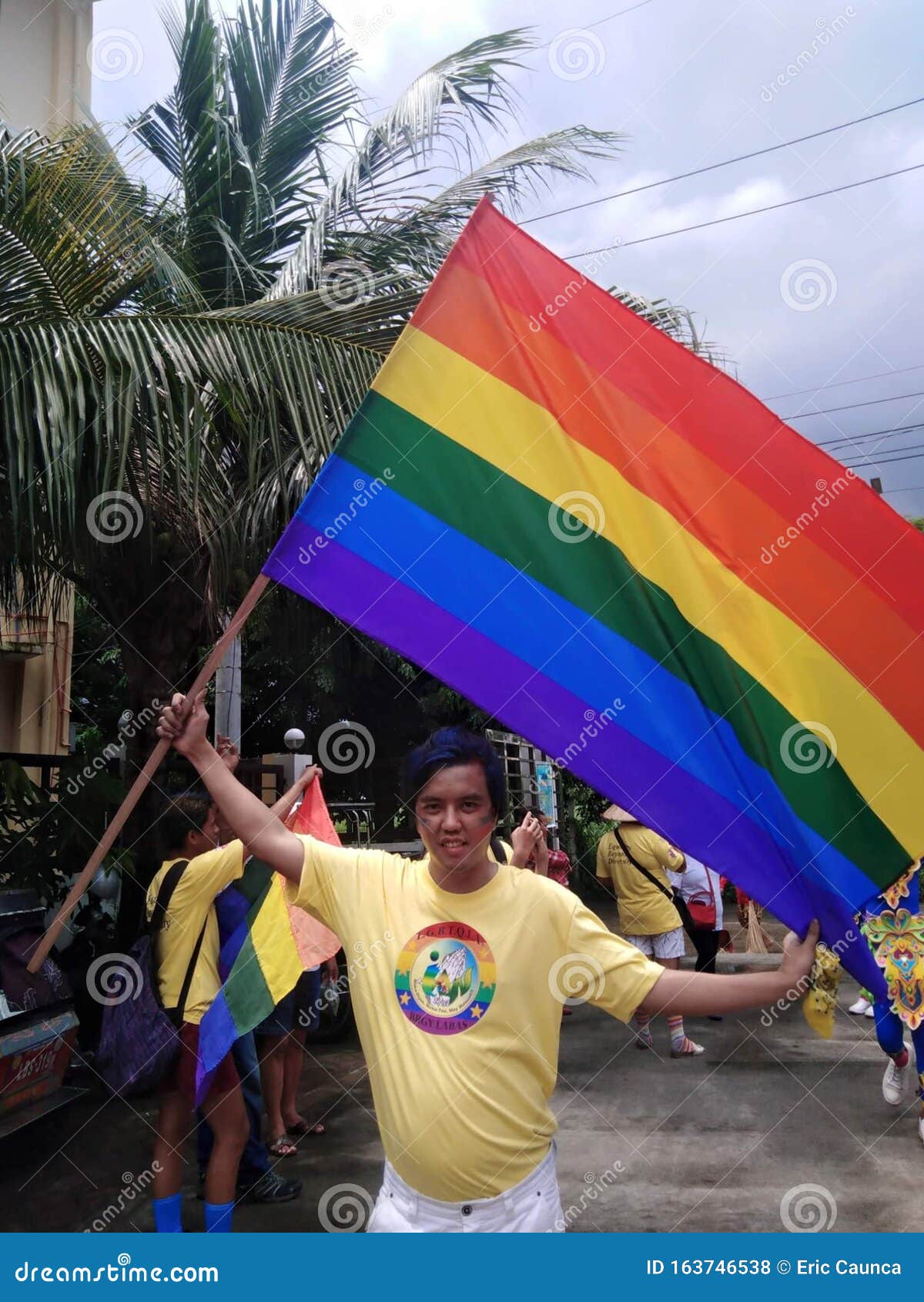 LGBT Flag Parade Pride Rainbow Editorial Stock Photo - Image of flag ...