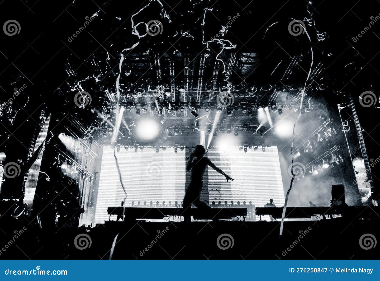 Lgbt Flag on Stage Lgbt Community Rights Stock Image - Image of ...