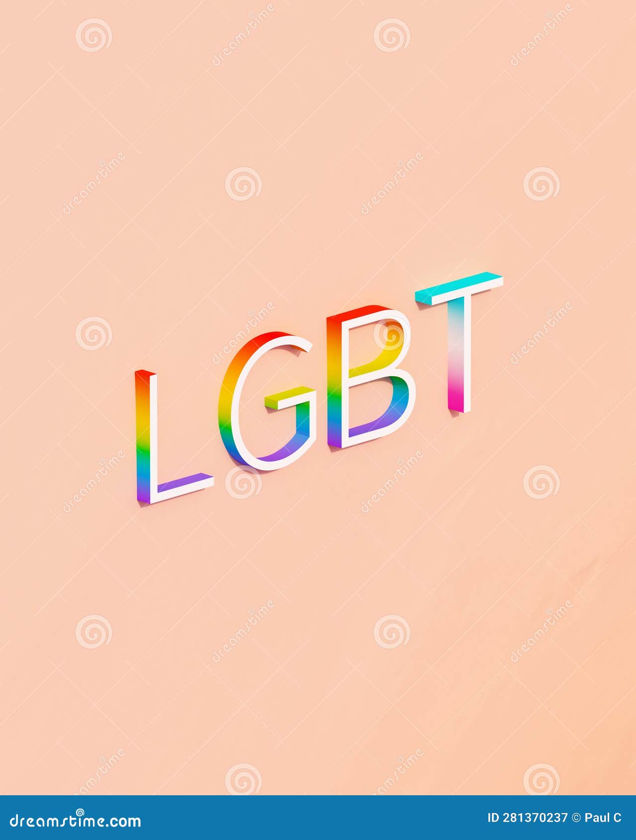 Lgbt Letters Rainbow Pride Celebration Lesbian Gay Bisexual Trans
