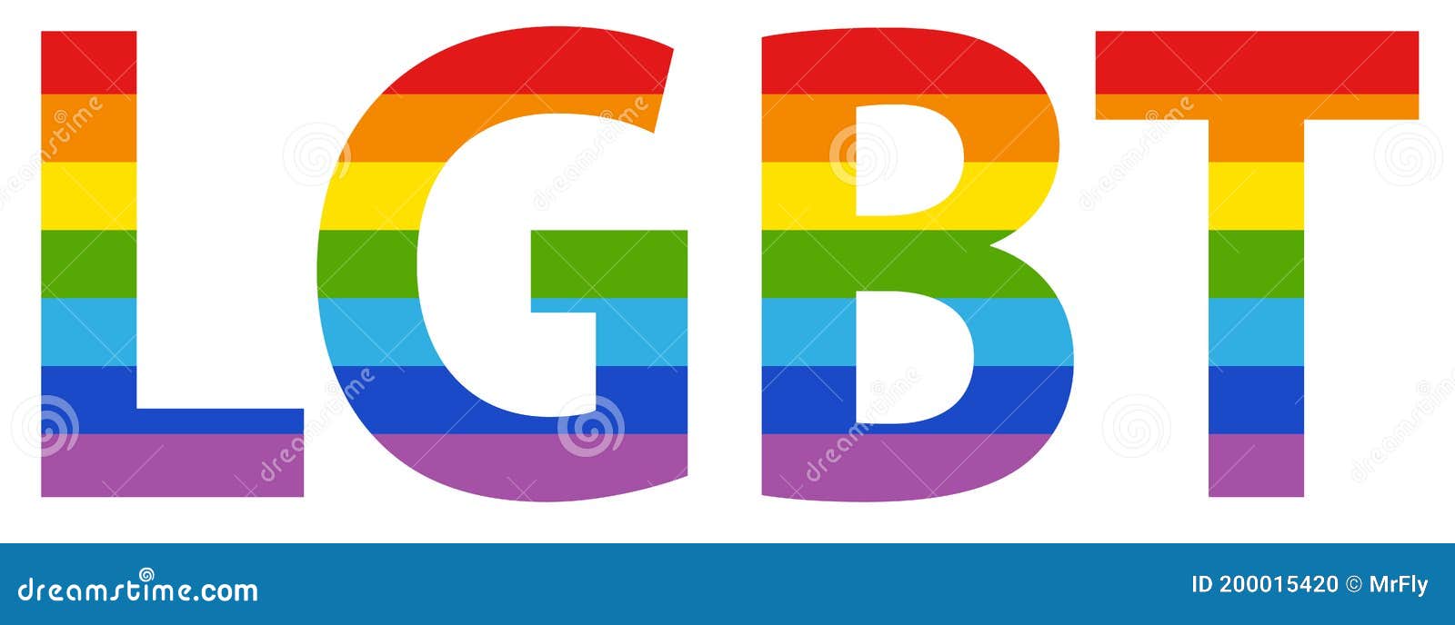 LGBT Logo Letters, Rainbow, Vector Illustration Stock Vector ...