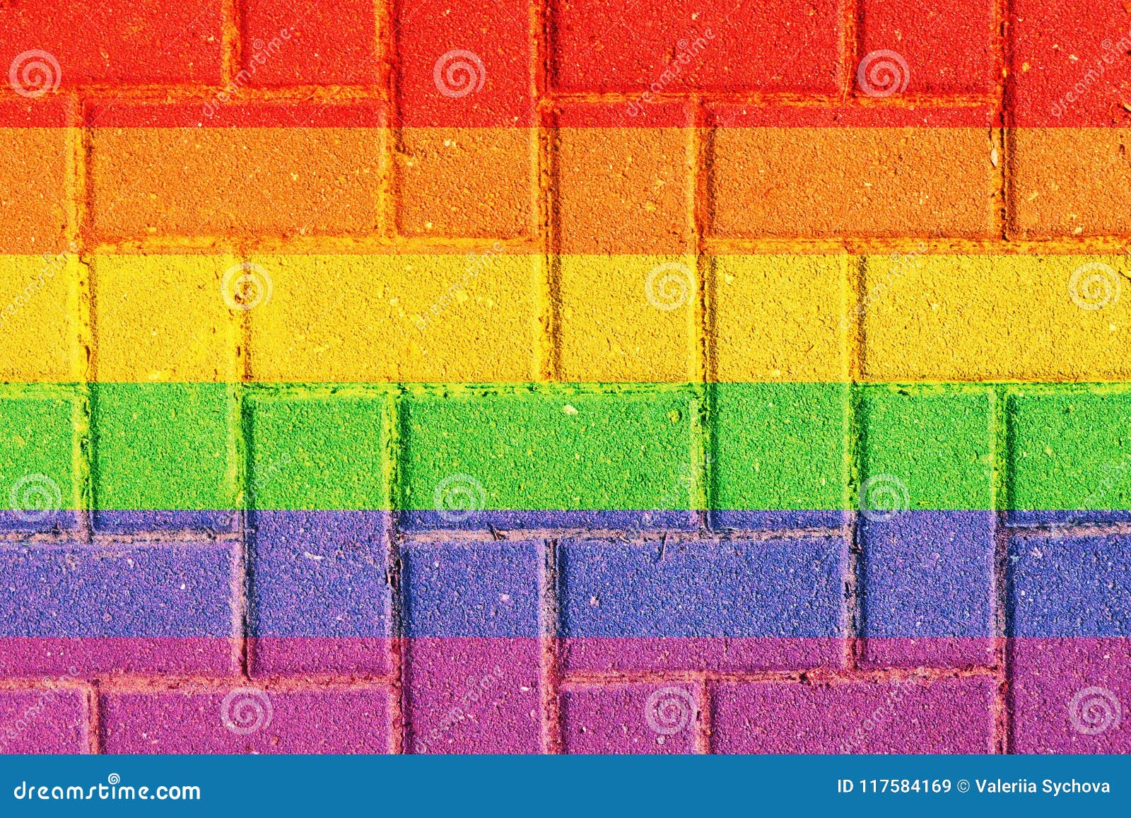LGBT Natural Pattern Or Tile Texture Table Perspective View. Brick ...