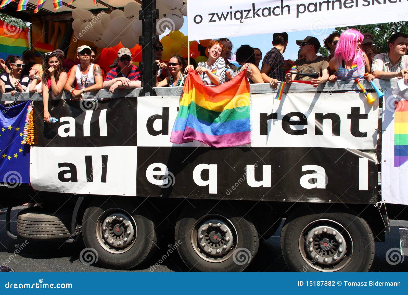 LGBT parade editorial photography. Image of poland, warsaw - 15187882