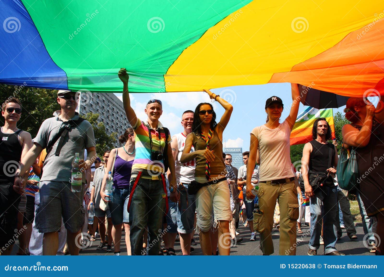 LGBT parade editorial stock photo. Image of color, crowd - 15220638