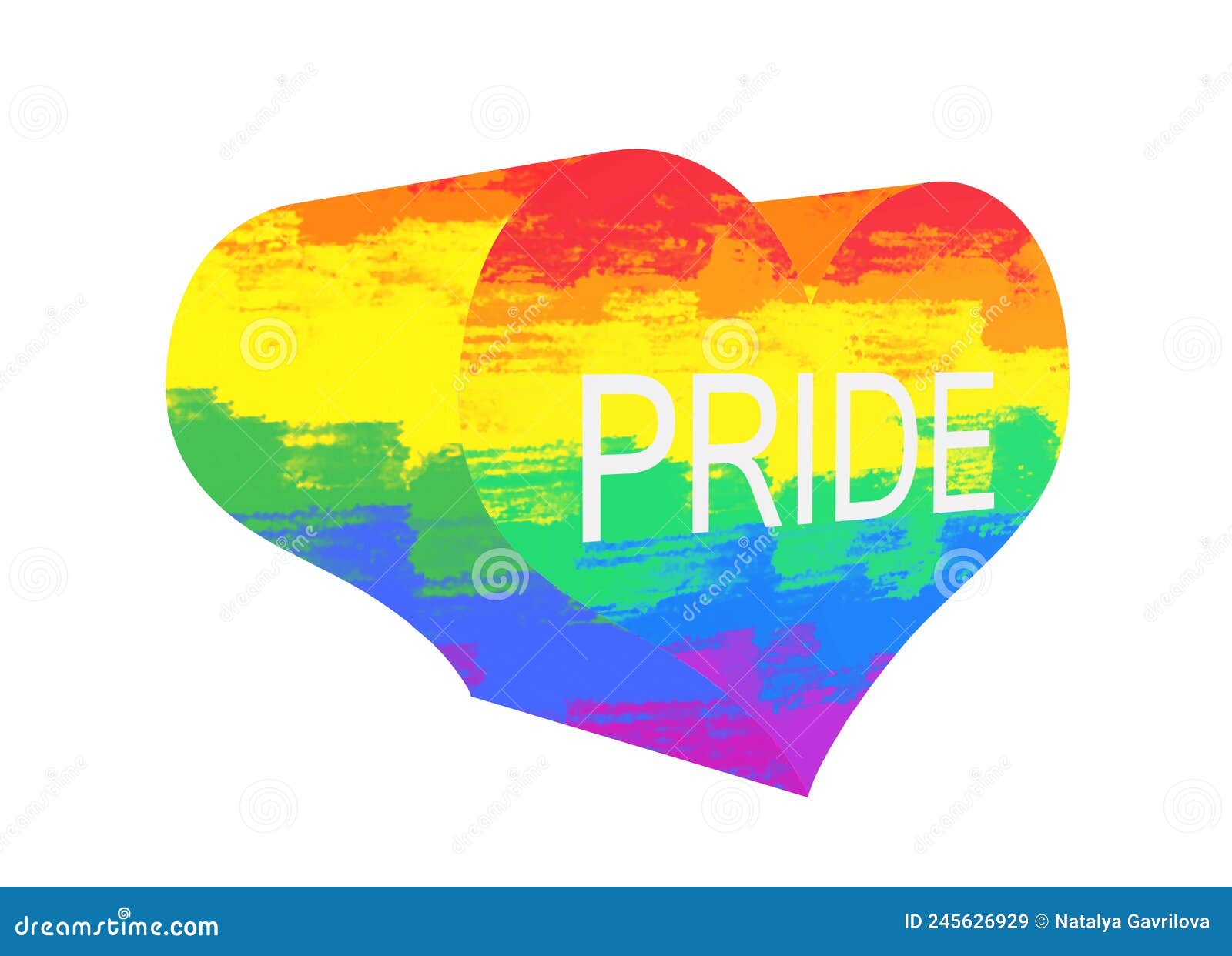 Lgbt Parade Month, Symbol and Lgbt Day. 3D Stock Illustration ...