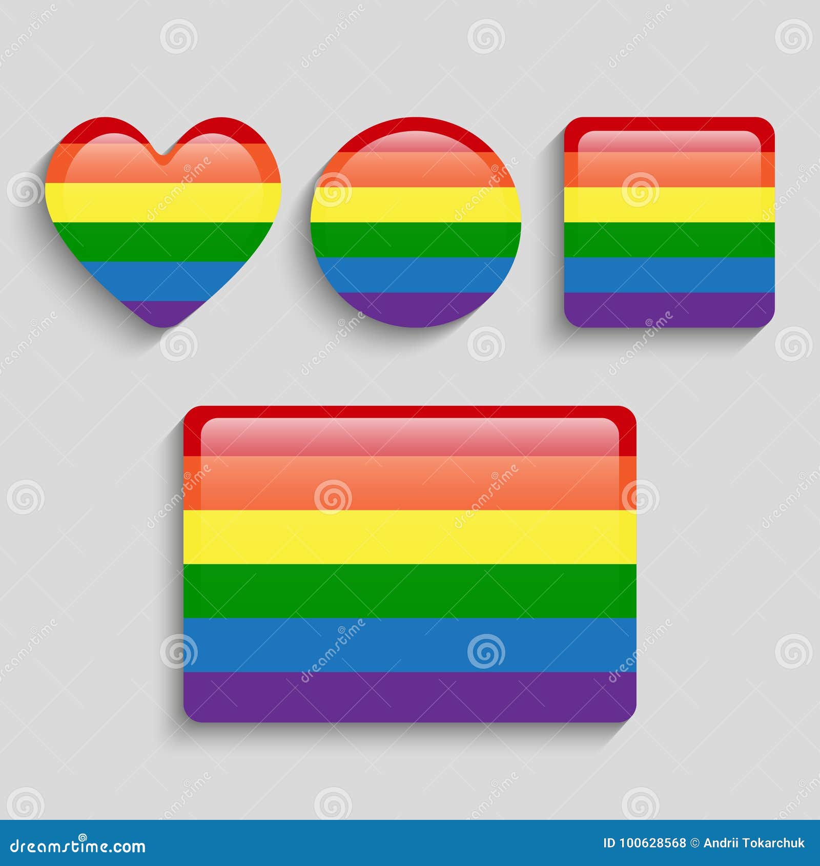 Lgbt Pride Flag Rainbow Pride Symbol Vector Illustration