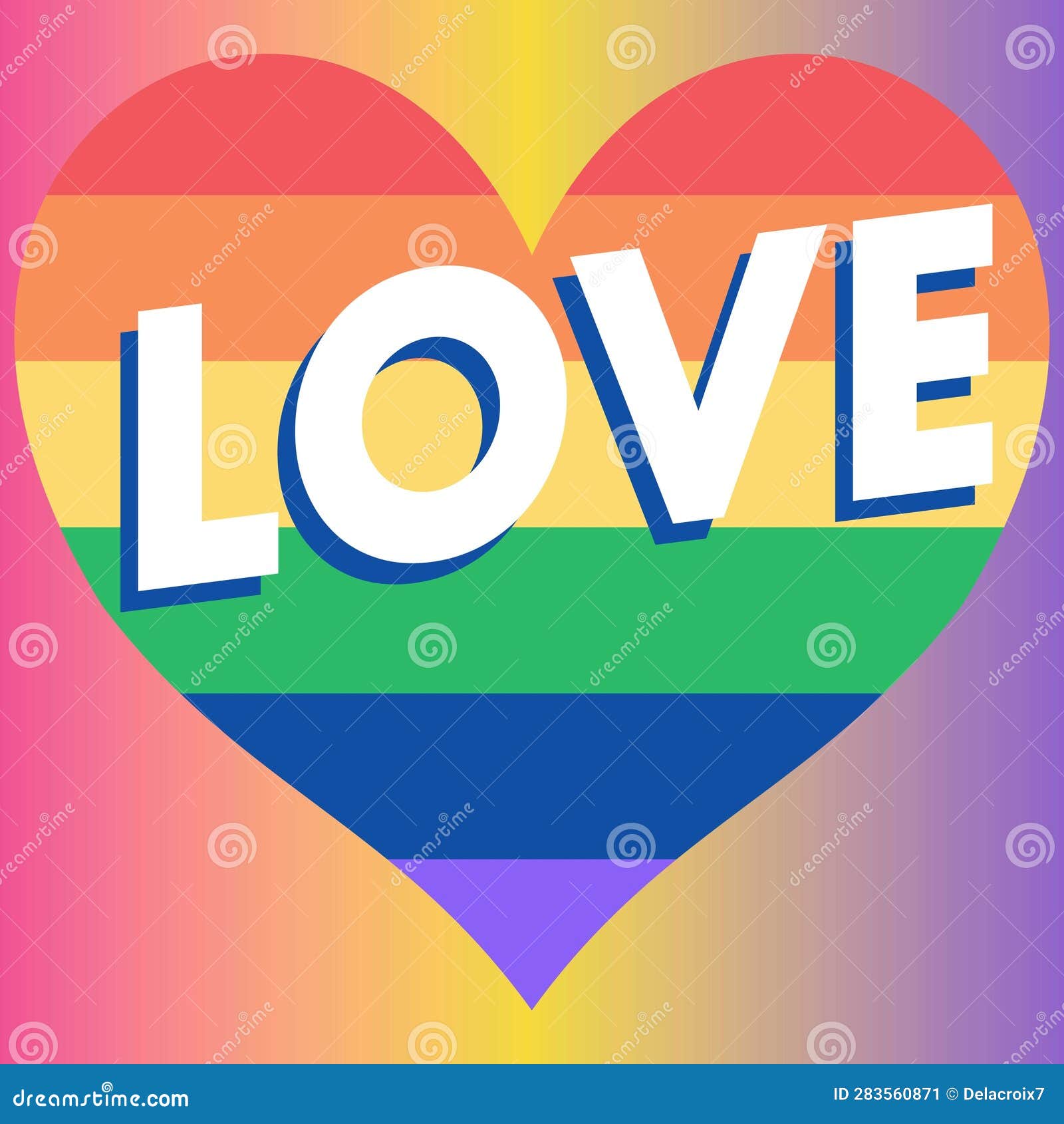 Lgbt Pride Month Poster Lgbtqia Pride Month Text On Dark Blue