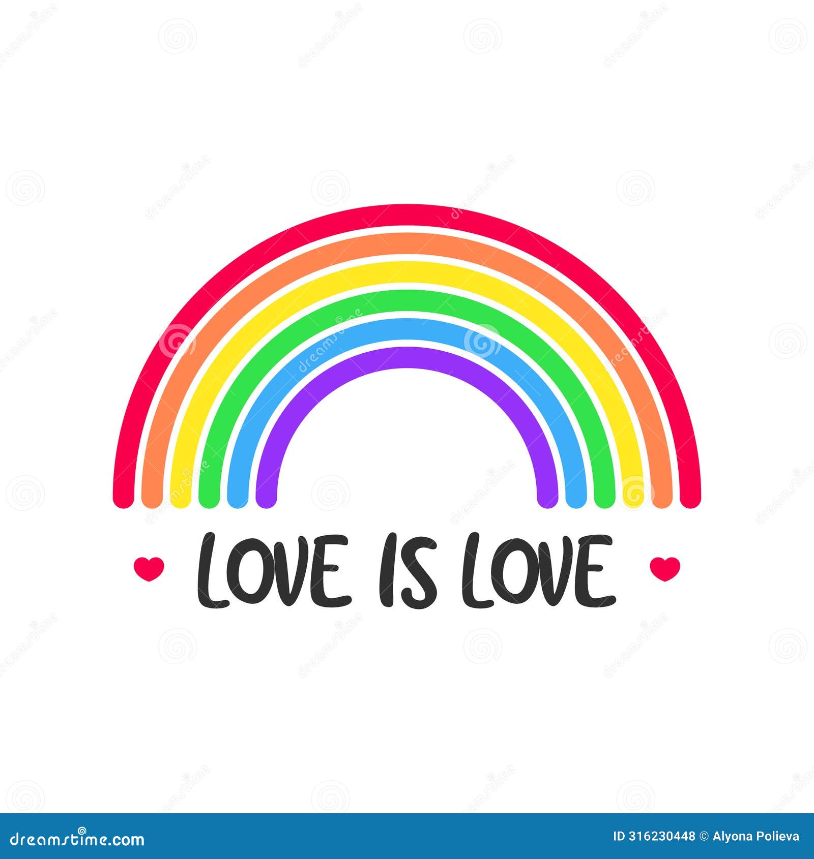 LGBT pride rainbow sticker stock vector. Illustration of vector - 316230448