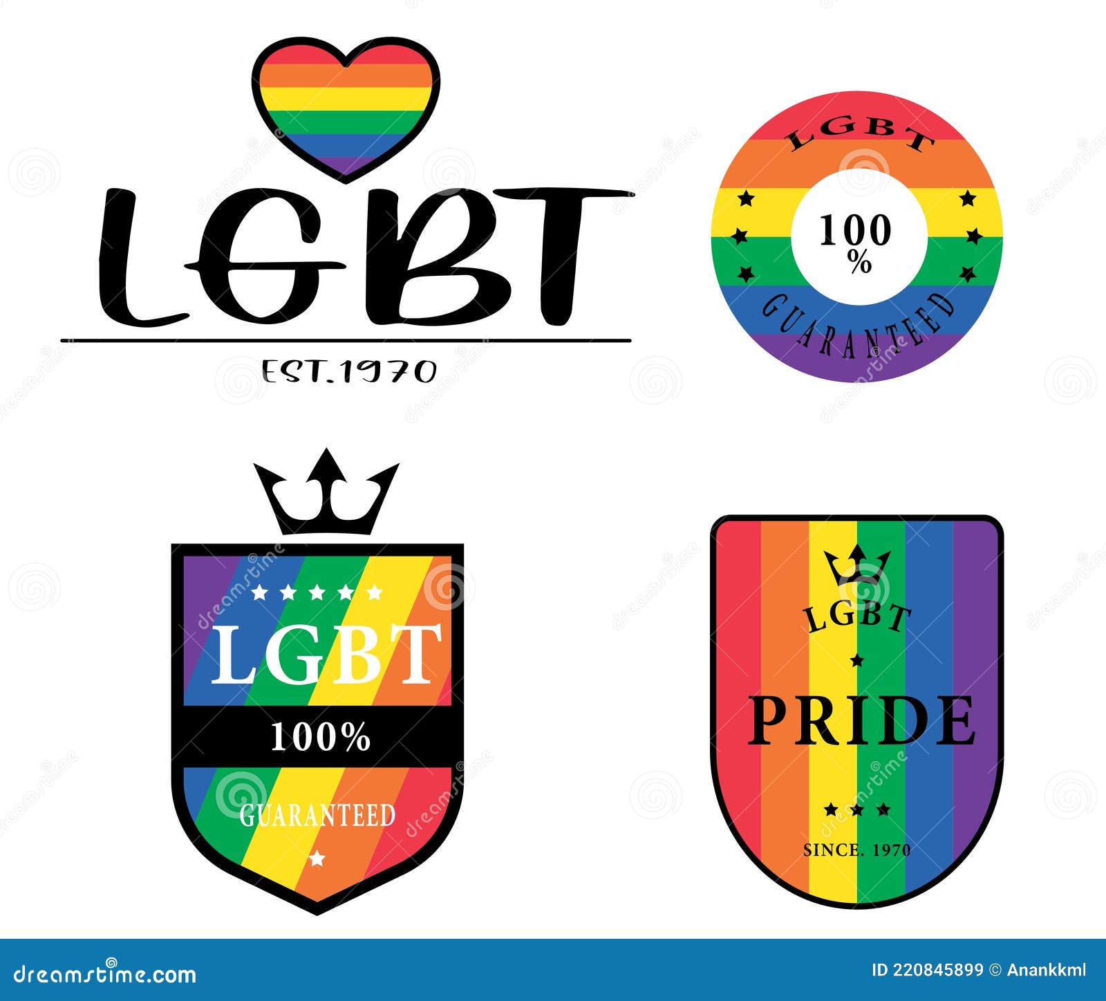 Lgbt Pride Symbol Design Logo Stock Vector - Illustration of flag ...