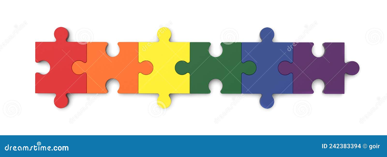 LGBT Puzzle Connection Concept Stock Illustration - Illustration of ...