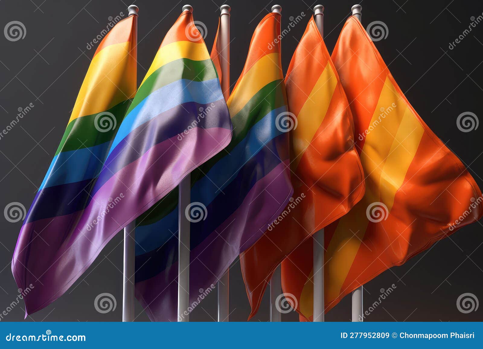Pride Flags Heart 01 Cartoon Vector 170393833