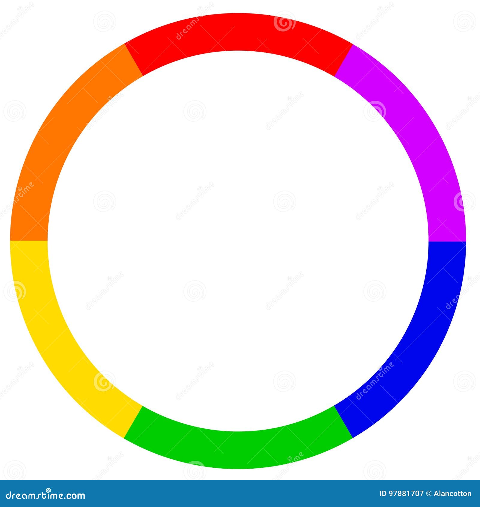 LGBT Rainbow Circle stock vector. Illustration of drawing - 97881707