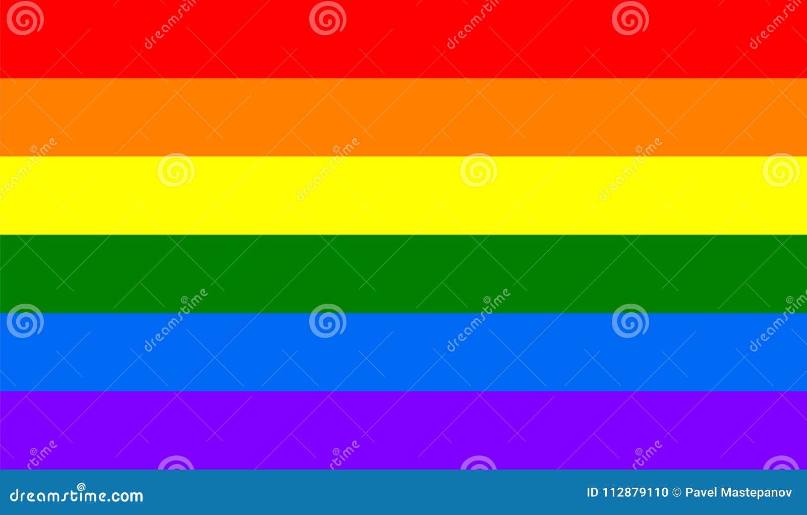 LGBT rainbow flag stock vector. Illustration of rights - 112879110