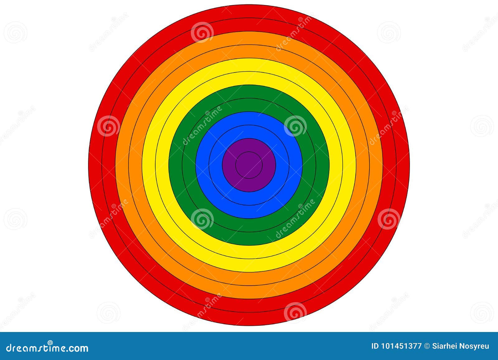 Rainbow Target Stock Photography | CartoonDealer.com #13675790