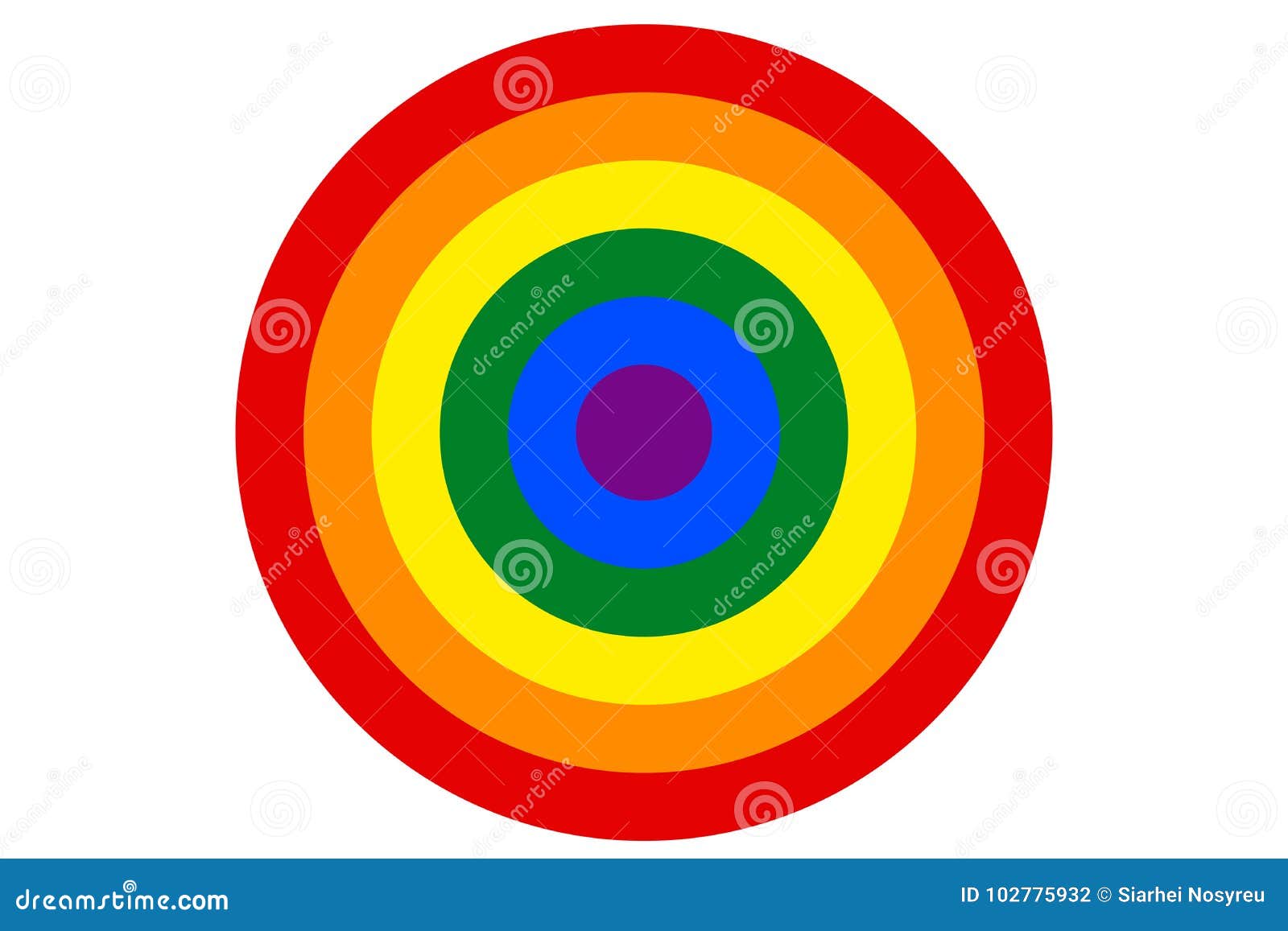 LGBT Rainbow Flag is the Target Vector Stock Vector - Illustration of ...