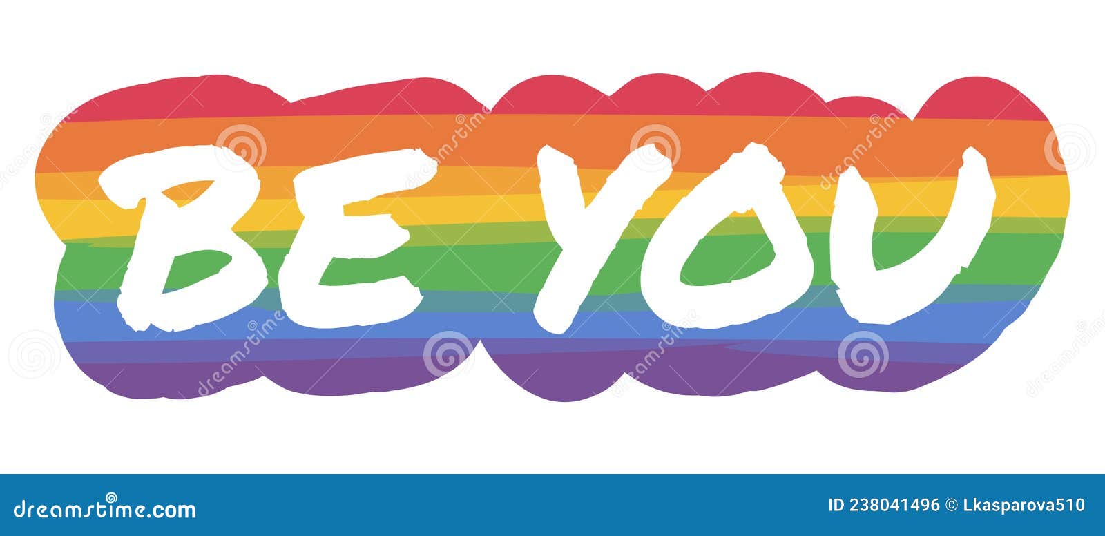 LGBT slogan be you stock vector. Illustration of homosexual - 238041496