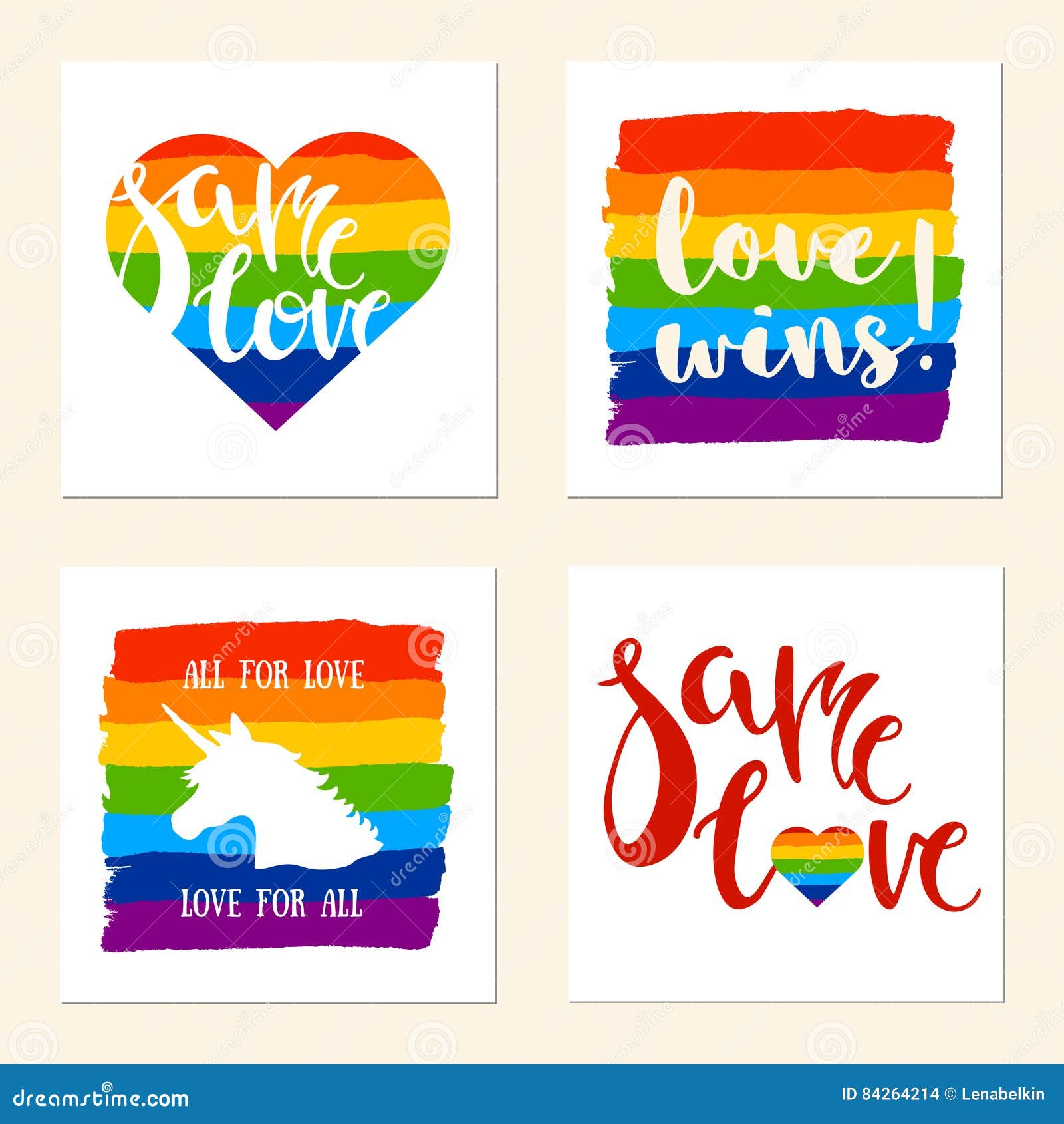 LGBT support posters. stock vector. Illustration of stop - 84264214
